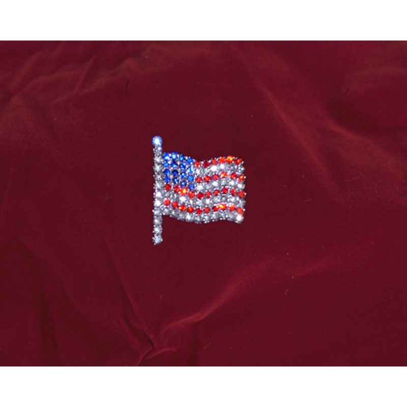 Rhinestone Pin – Flag – Sunnywood